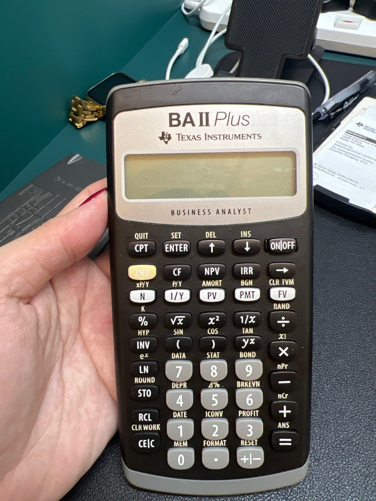 Texas Instruments BA II Plus Financial Calculator, Computers & Tech ...