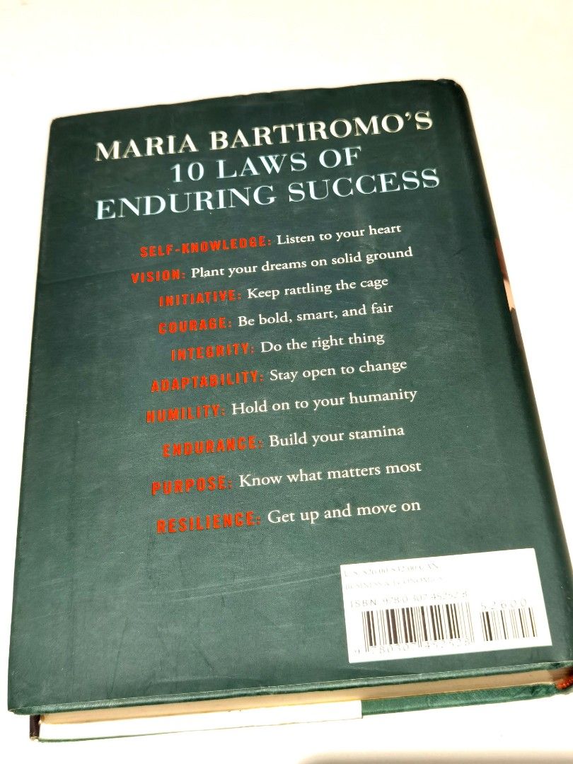 The 10 Laws Of Enduring Success Book By Maria Bartiromo, Hobbies & Toys ...