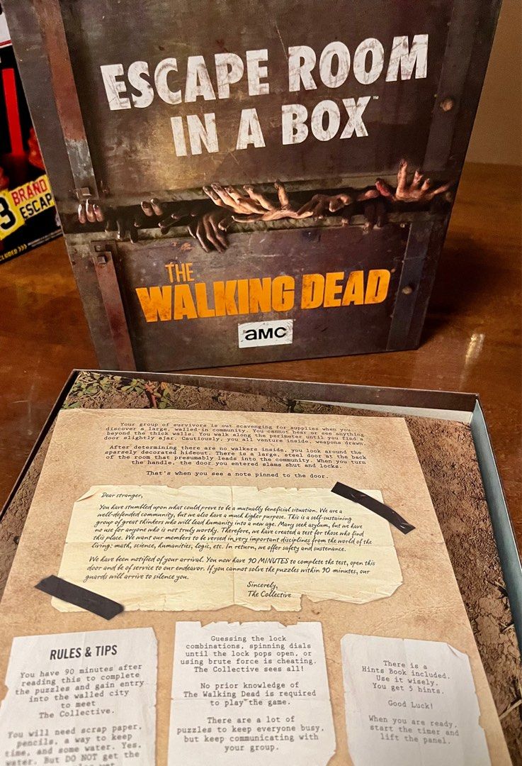 The Walking Dead Escape Room in a Box, Hobbies & Toys, Toys & Games on ...