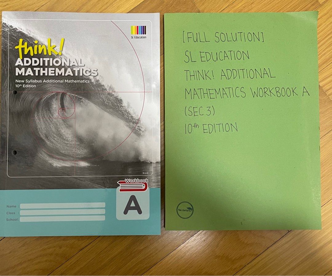 Think! Additional Mathematics workbook with full solutions, Hobbies ...