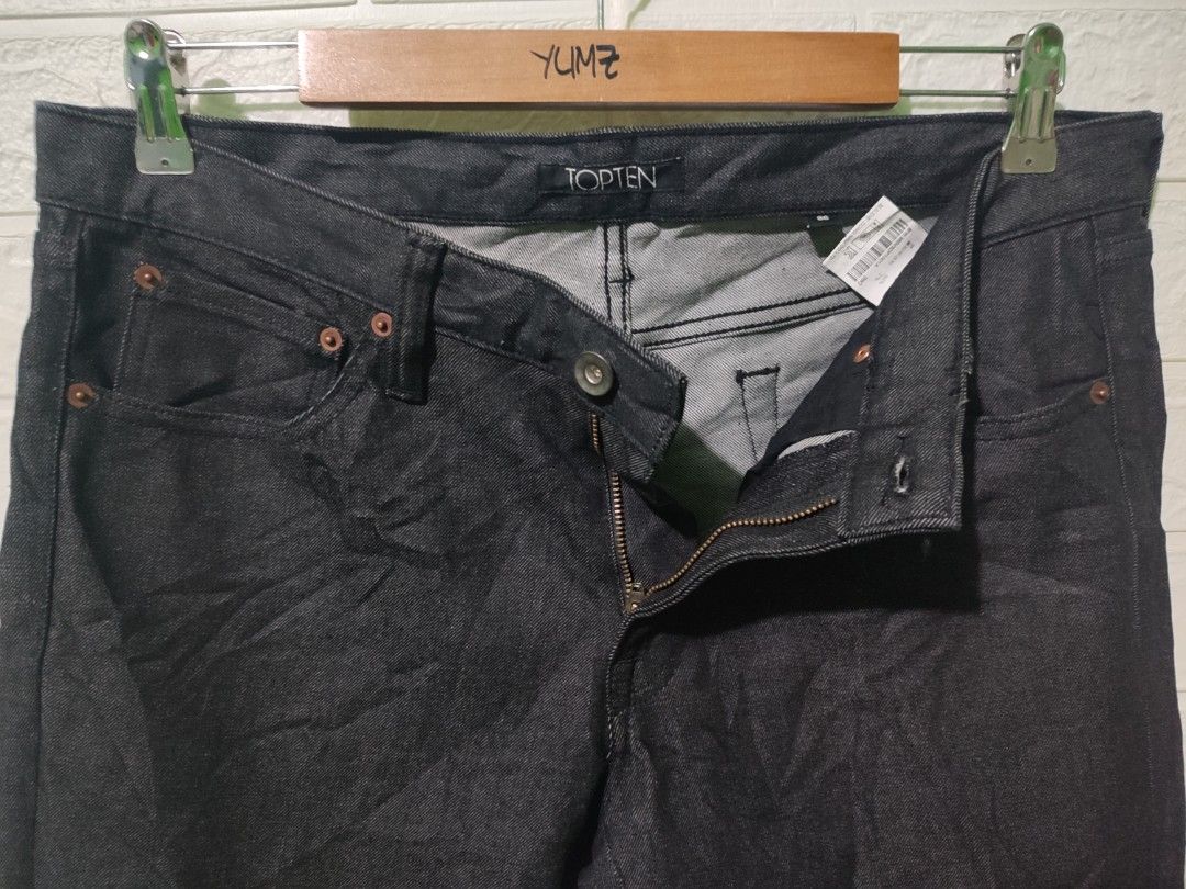 TOP TEN pants, Men's Fashion, Bottoms, Jeans on Carousell