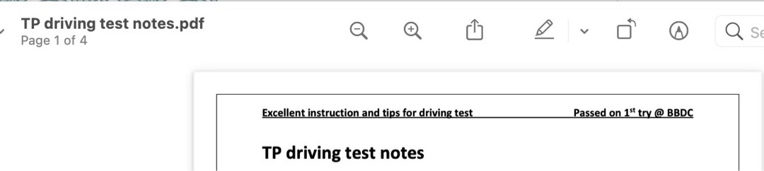 TP Driving Notes *passed on 1st try*, Hobbies & Toys, Books & Magazines ...