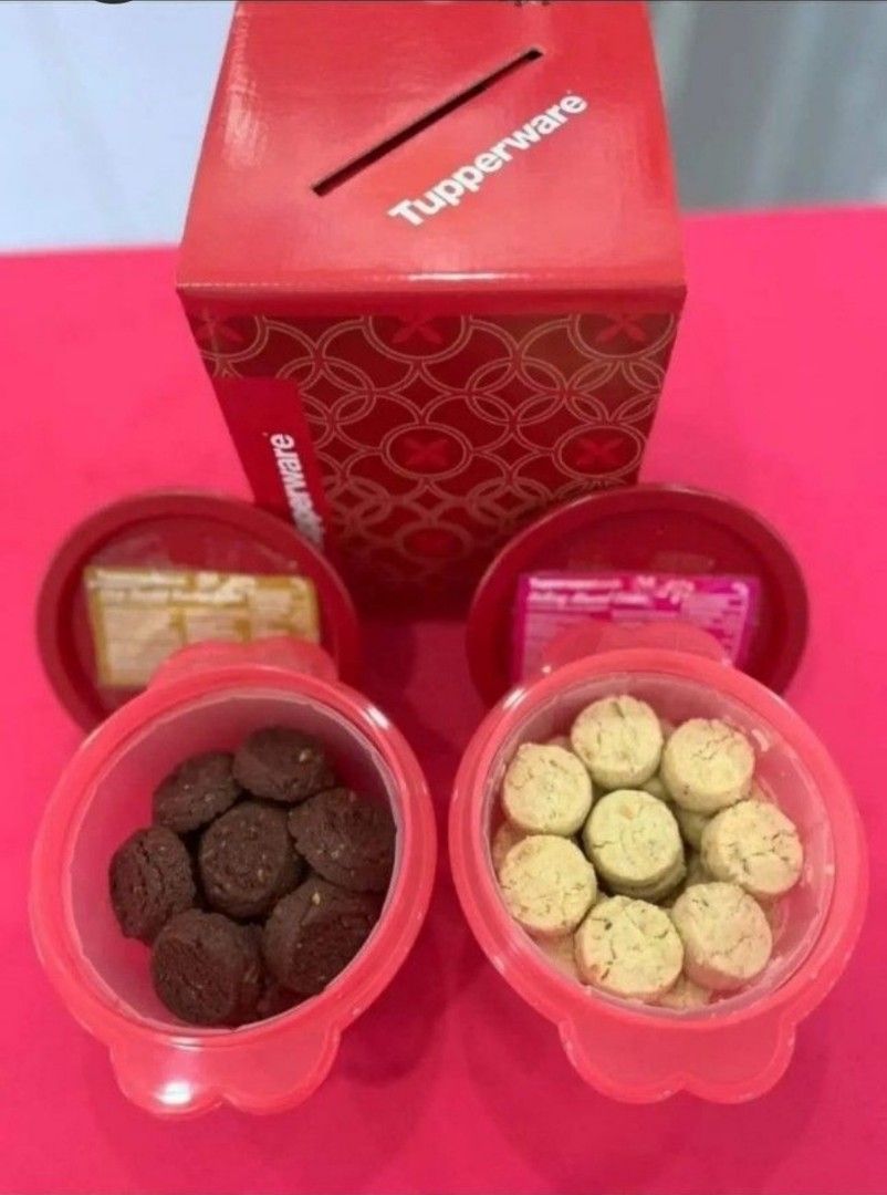 Tupperware 2023 Prosperity Duo Cookies Set, Food & Drinks, Homemade ...