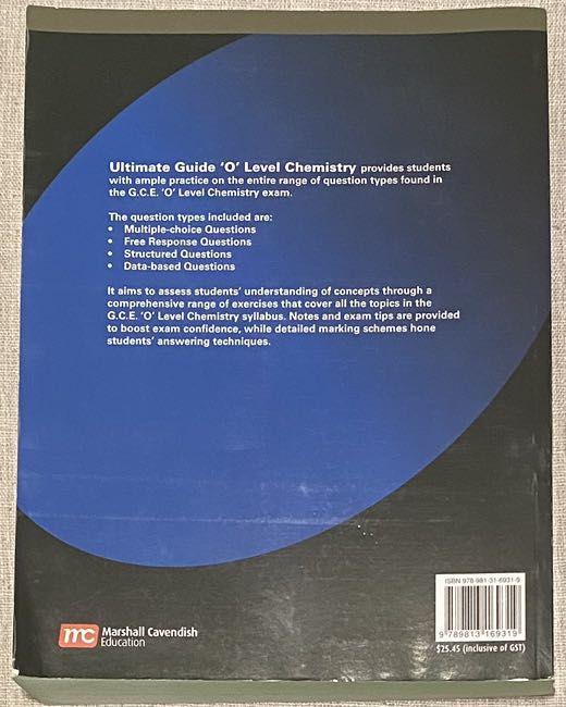 ultimate guide to 'o' level chemistry, Hobbies & Toys, Books ...