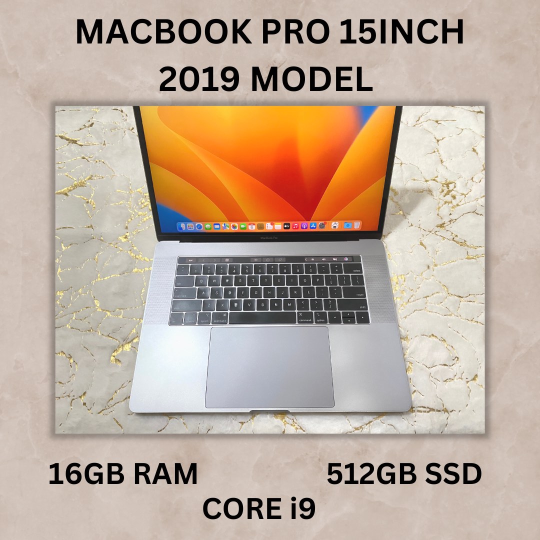 -UPGRADED SPECS- MACBOOK PRO 15INCH 2019 YEAR MODEL 16GB RAM 512GB SSD CORE i9, Computers & Tech ...