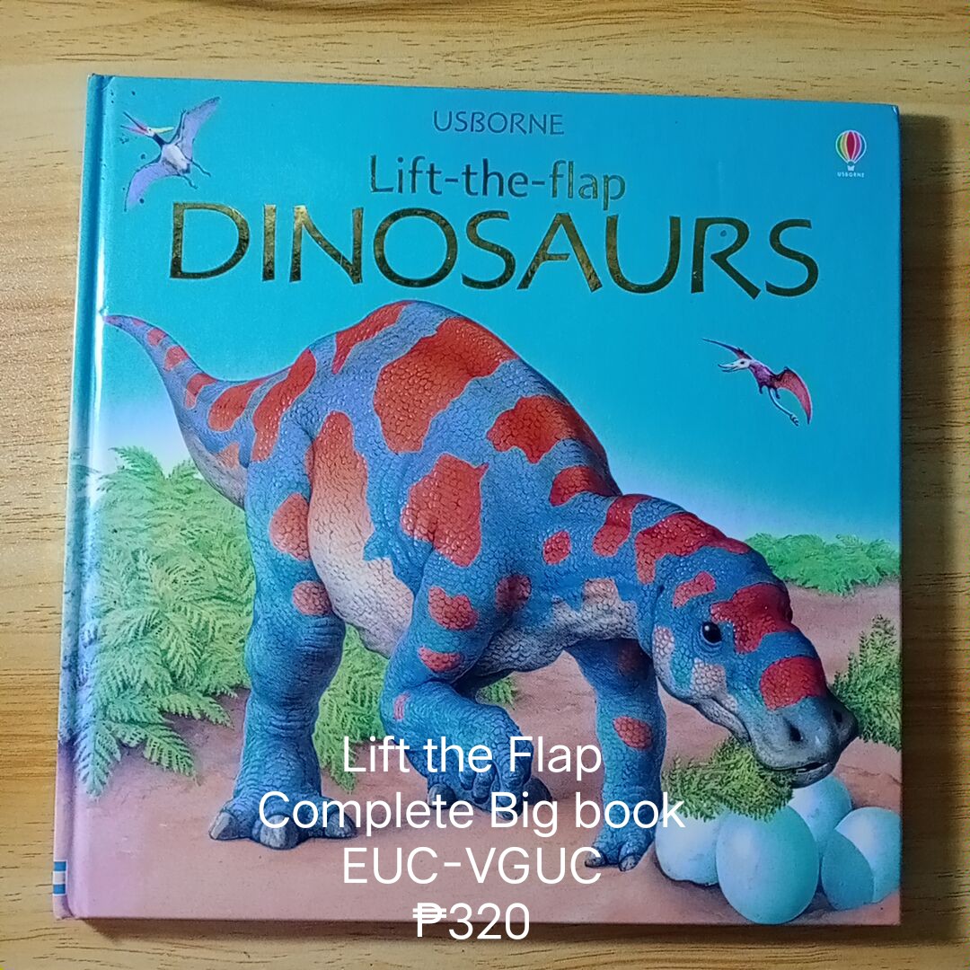 Usborne Lift the Flap Dinosaurs, Hobbies & Toys, Books & Magazines ...