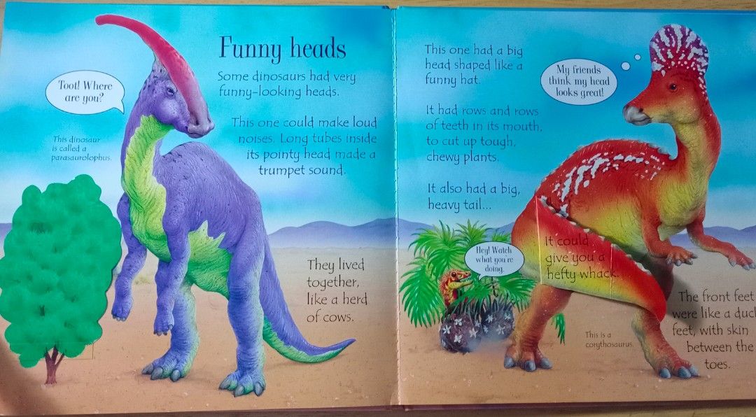 Usborne Lift the Flap Dinosaurs, Hobbies & Toys, Books & Magazines ...