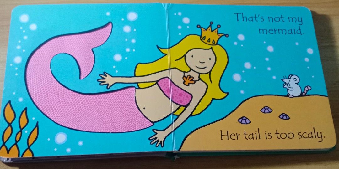 Usborne Touchy Feely books That's not my mermaid...her hair is too ...