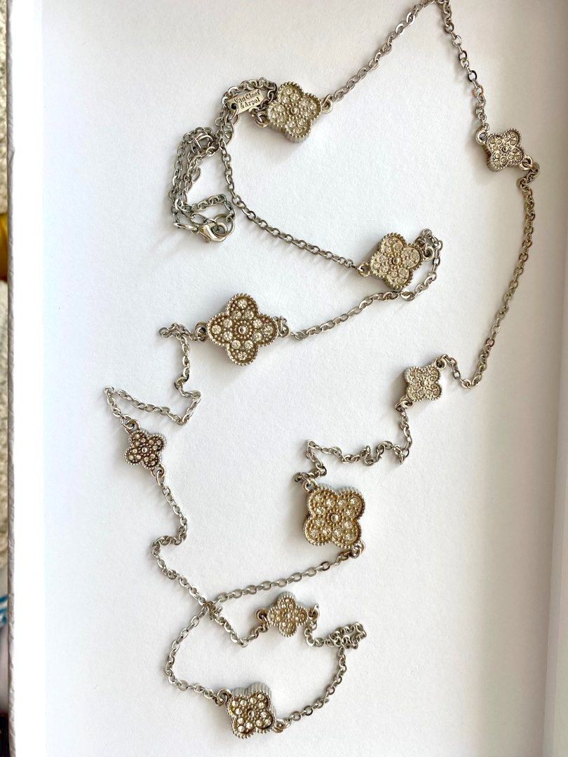 Van Cleef & Arpels VCA style long necklace, 女裝, 飾物及配件, 頸鍊 - Carousell