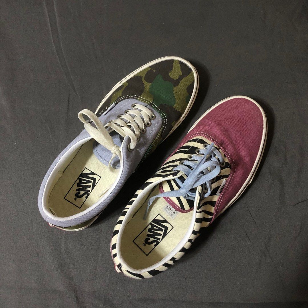 Vans Era Mismatch - Zebra Camo, Men's Fashion, Footwear, Sneakers on ...