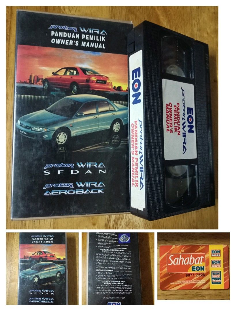 VHS Proton Wira + Card Sahabat Eon, Hobbies & Toys, Collectibles ...