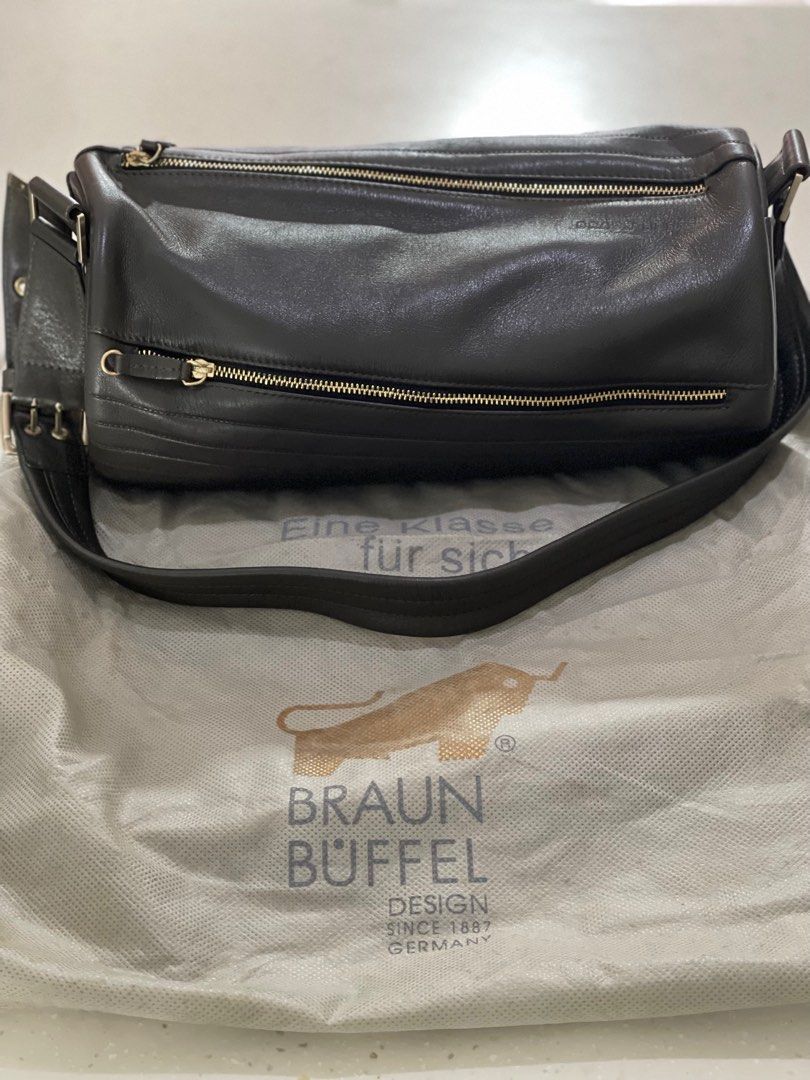 VINTAGE BRAUN BUFFEL SHOULDER BAG, Women's Fashion, Bags & Wallets ...