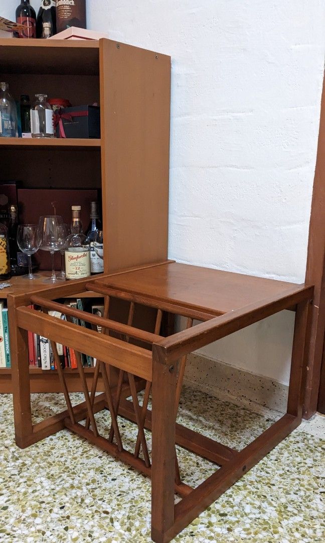 Vintage magazine side table, Furniture & Home Living, Furniture, Tables ...