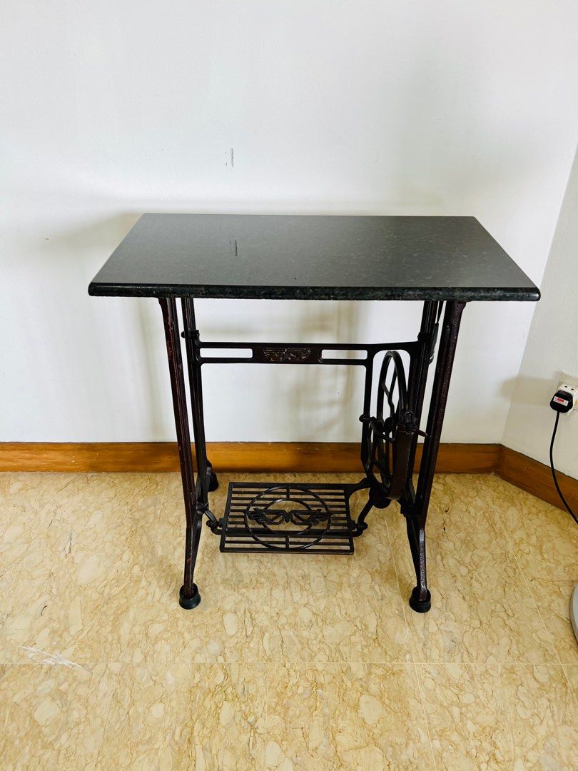 Vintage Sewing Machine Table, Furniture & Home Living, Furniture ...