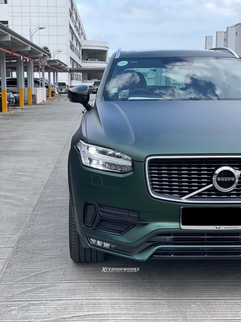 Volvo XC90 in Ghost Metal Dark Green full wrap, Car Accessories ...