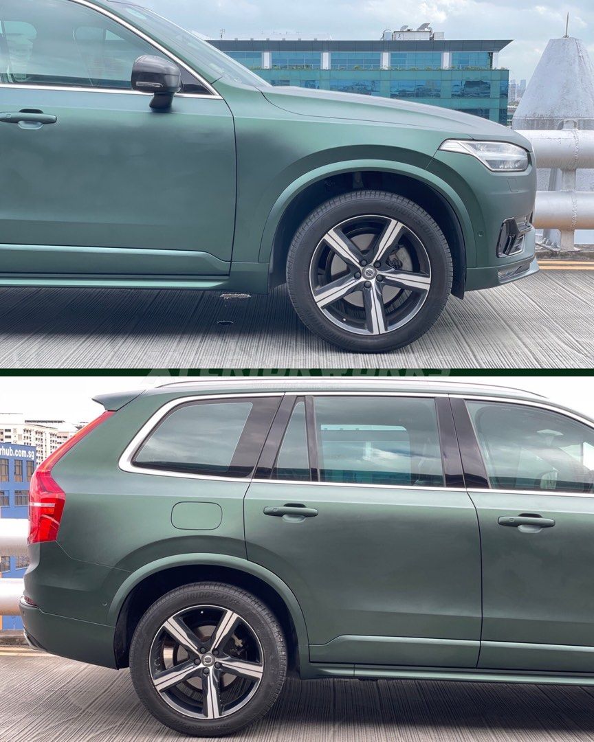 Volvo XC90 in Ghost Metal Dark Green full wrap, Car Accessories ...