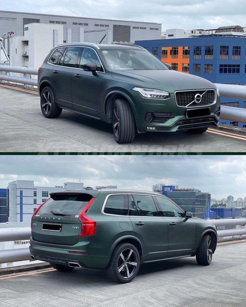 Volvo XC90 in Ghost Metal Dark Green full wrap, Car Accessories ...