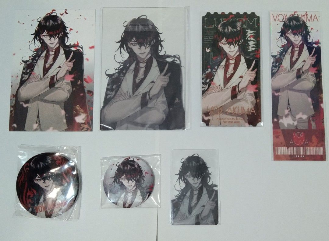 Vox Akuma vtuber fan merch, Hobbies & Toys, Memorabilia & Collectibles ...