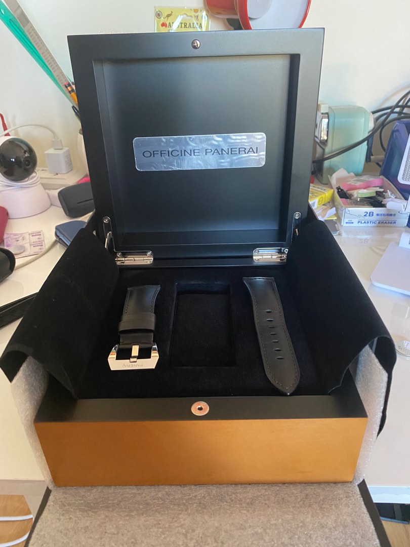 Watch Box for Panerai PAM00380 Radiomir Black Seal + original strap ...
