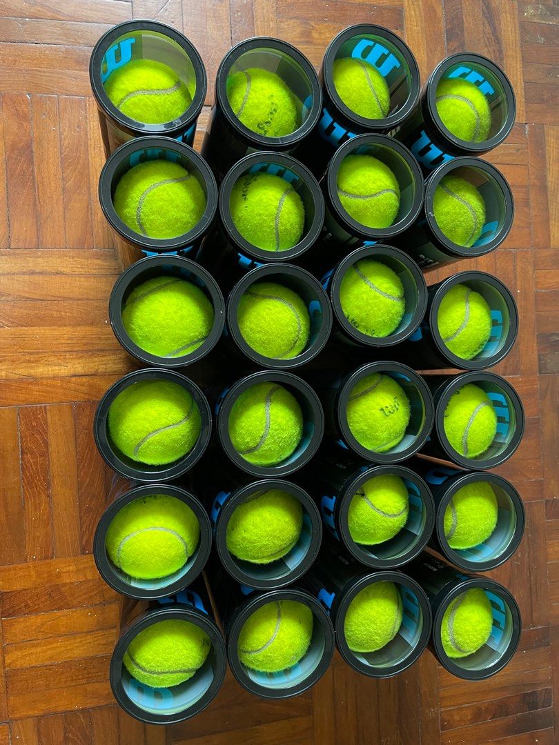 Wilson Tour Tennis balls ( Used ), Sports Equipment, Sports & Games, Racket & Ball Sports on ...