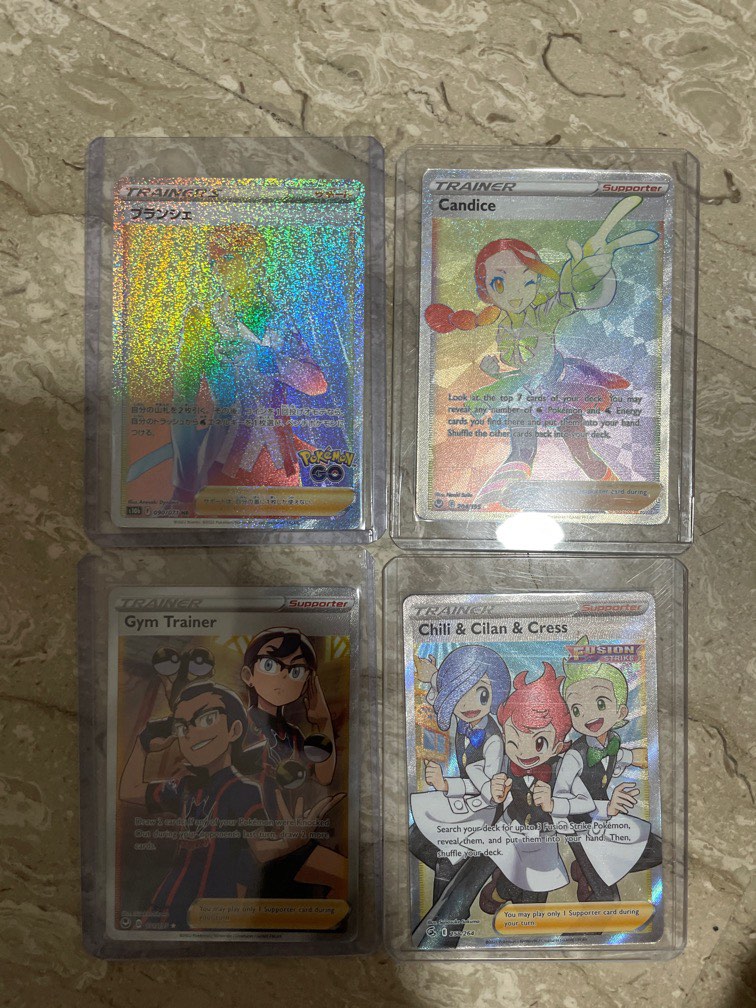 WTS Pokemon Trainer Cards, Hobbies & Toys, Toys & Games on Carousell