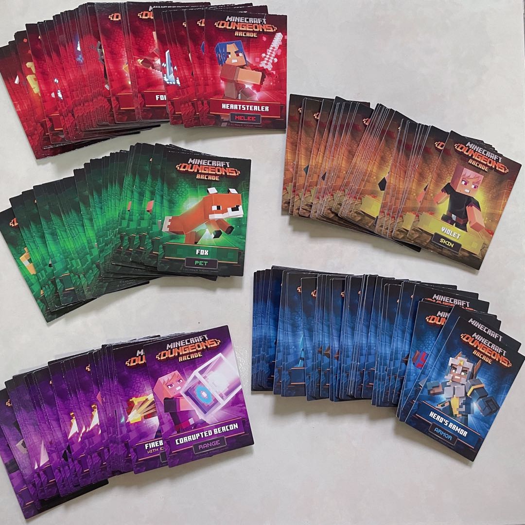 Minecraft dungeons arcade cards ~ series 1, Hobbies & Toys, Toys ...