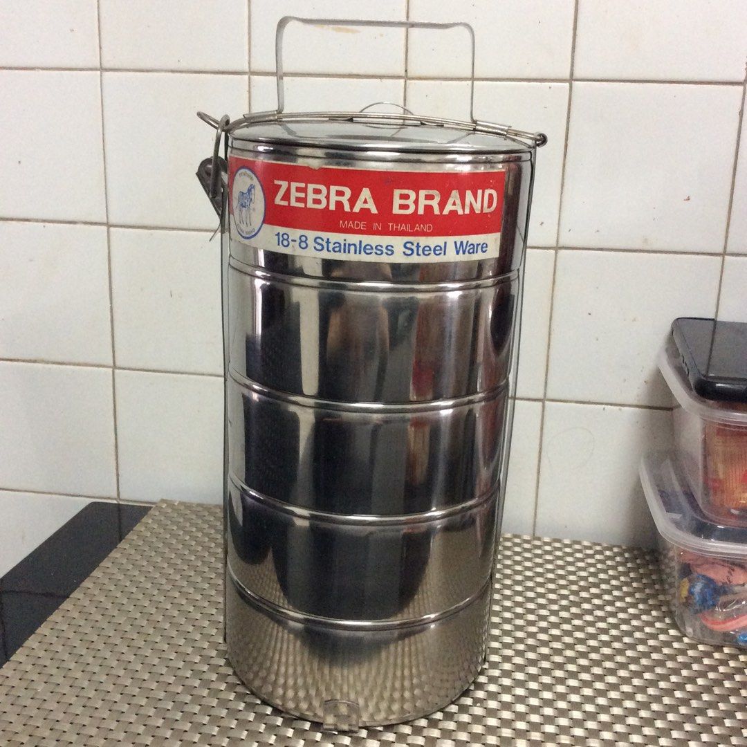 Zebra 5-tier tingkat container, Furniture & Home Living, Kitchenware ...