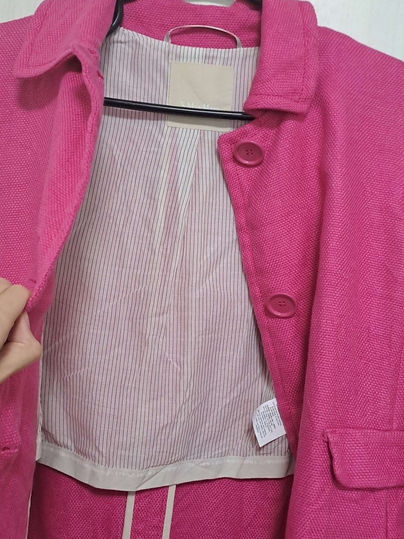 100% Authentic Max Mara Pink Coat, Women's Fashion, Coats, Jackets and ...