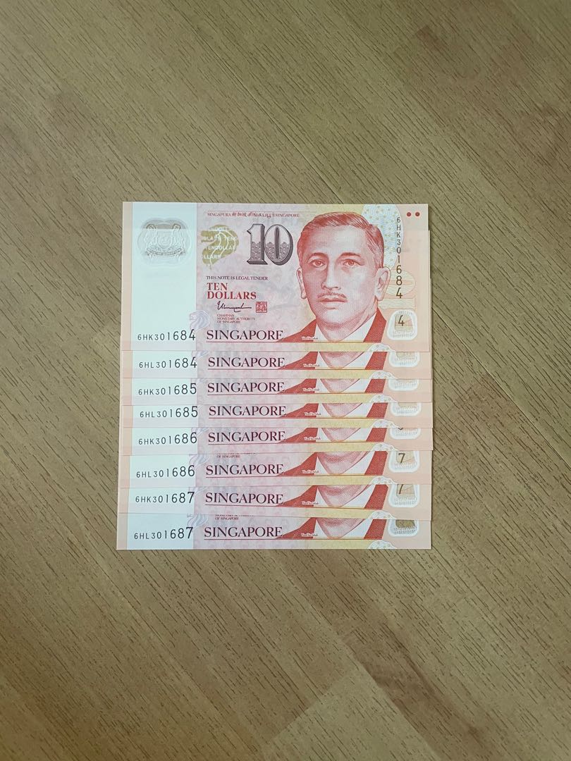 $10 portrait identical number notes, Hobbies & Toys, Memorabilia ...