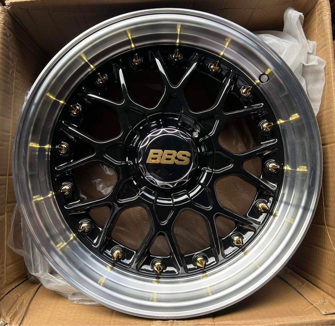 17” BBS Mesh design code QC1286 Mags 4Holes pcd 100-114 Black Bnew, Car ...