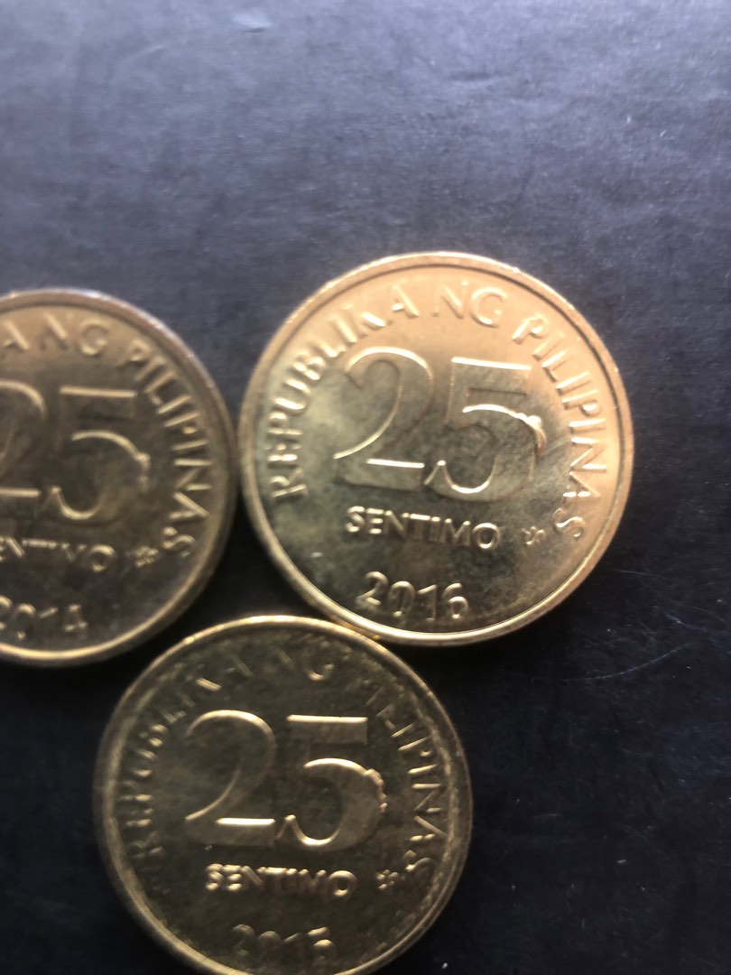 25 sentimo bsp extra metal error coin, Hobbies & Toys, Memorabilia & Collectibles, Currency on ...