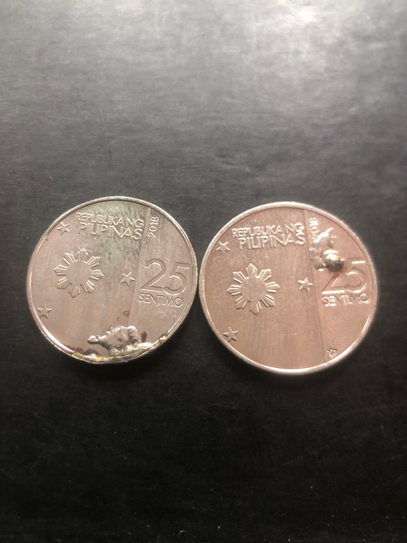 25 sentimo ngc extra metal error coin, Hobbies & Toys, Memorabilia & Collectibles, Currency on ...