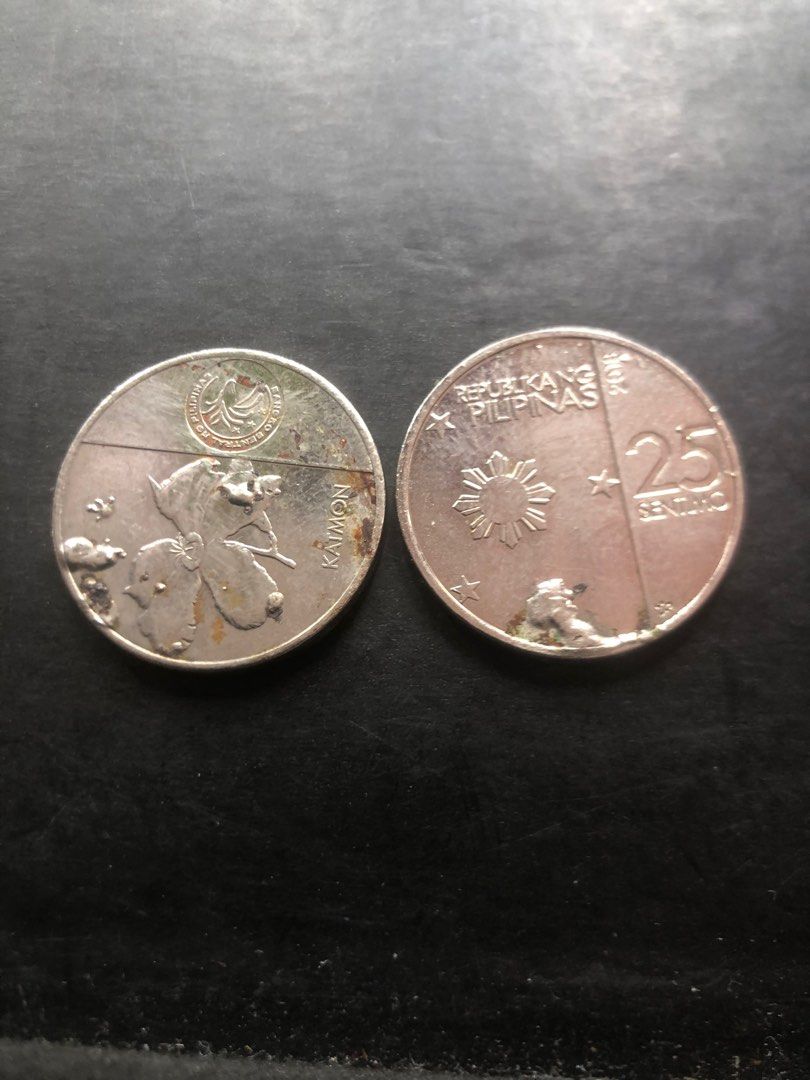 25 sentimo ngc extra metal error coin, Hobbies & Toys, Memorabilia & Collectibles, Currency on ...