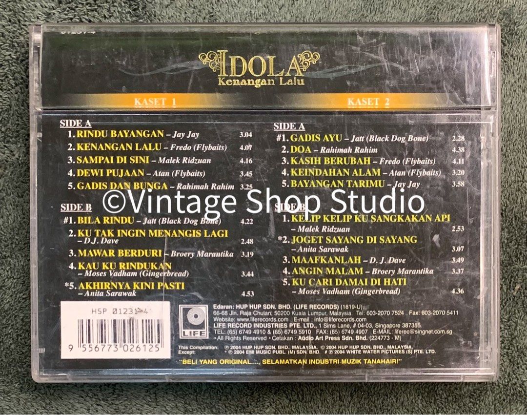 (2 Cassette) Fredo Atan Anita Sarawak Broery Marantika Jay Jay Malek ...