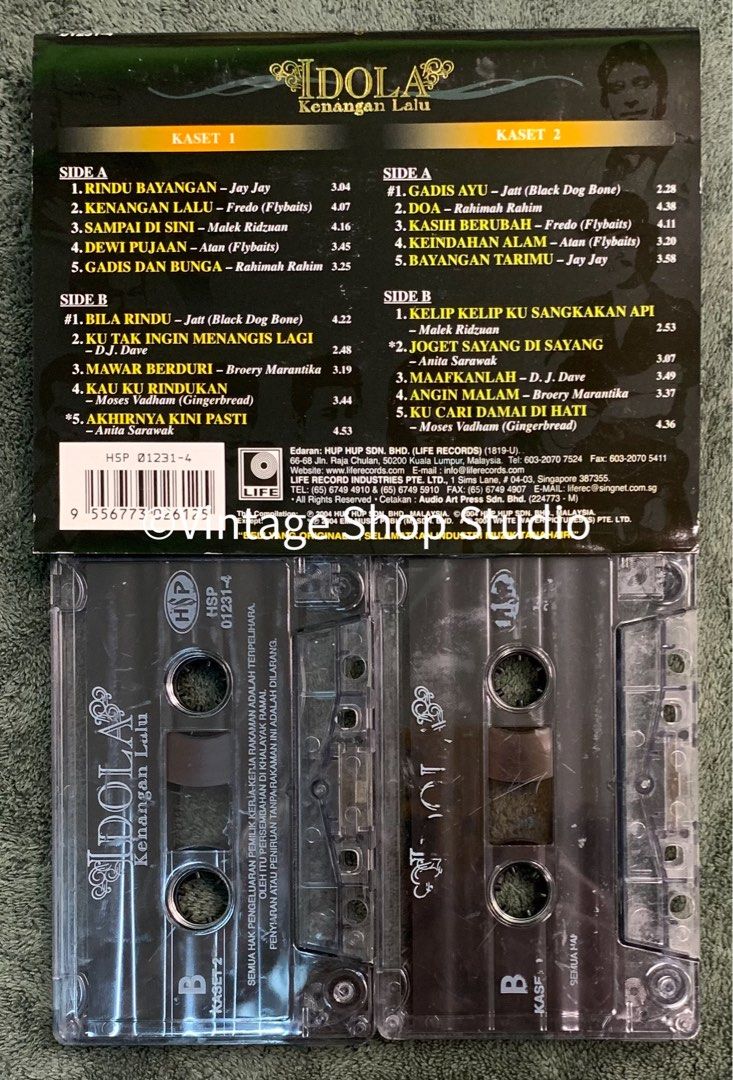 (2 Cassette) Fredo Atan Anita Sarawak Broery Marantika Jay Jay Malek ...