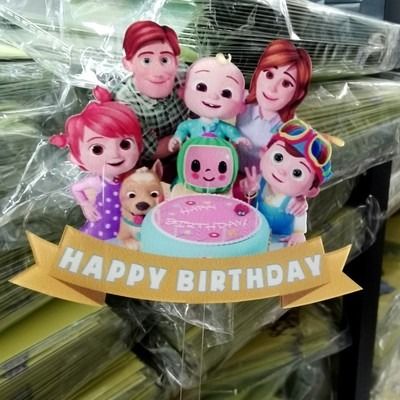 2 Types of Cocomelon / Coco Baby Melon Acrylic Happy Birthday cake ...