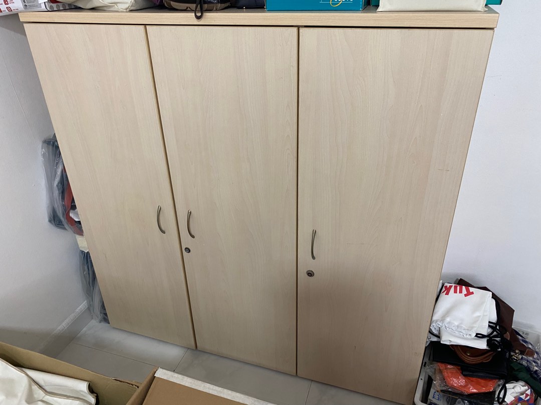 3 door cupboard, Furniture & Home Living, Furniture, Shelves, Cabinets ...