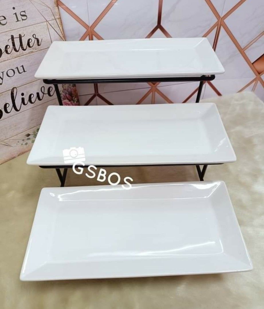 3 tier buffet server set, Furniture & Home Living, Kitchenware ...