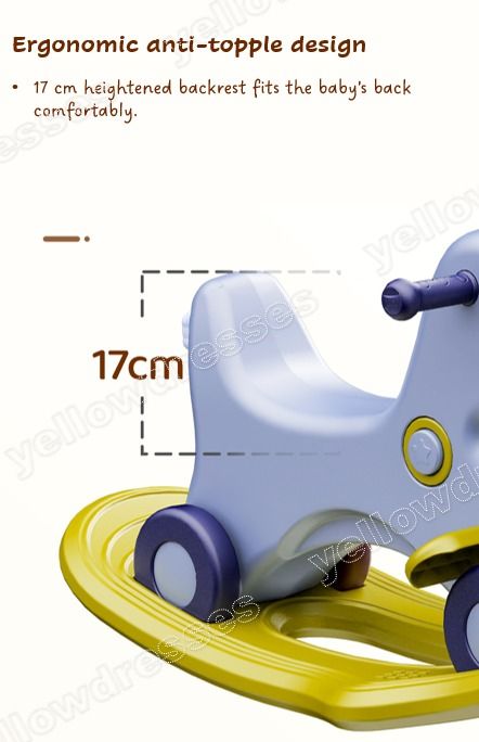 3-in-1 Rocking Horse - Push Glider, Ride-on Horse, Rocker Horse, Babies ...
