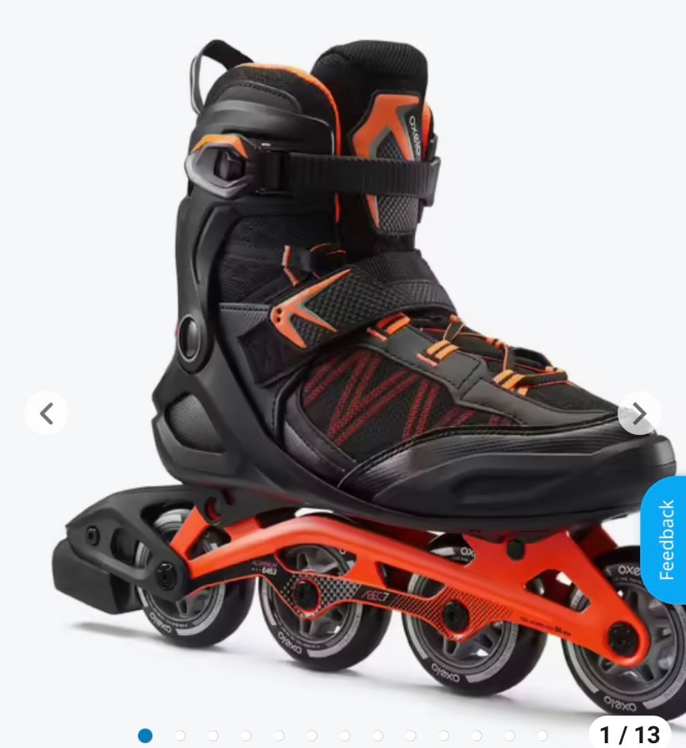 41 Inline skates / roller blades with with pads for hand elbow knees ...
