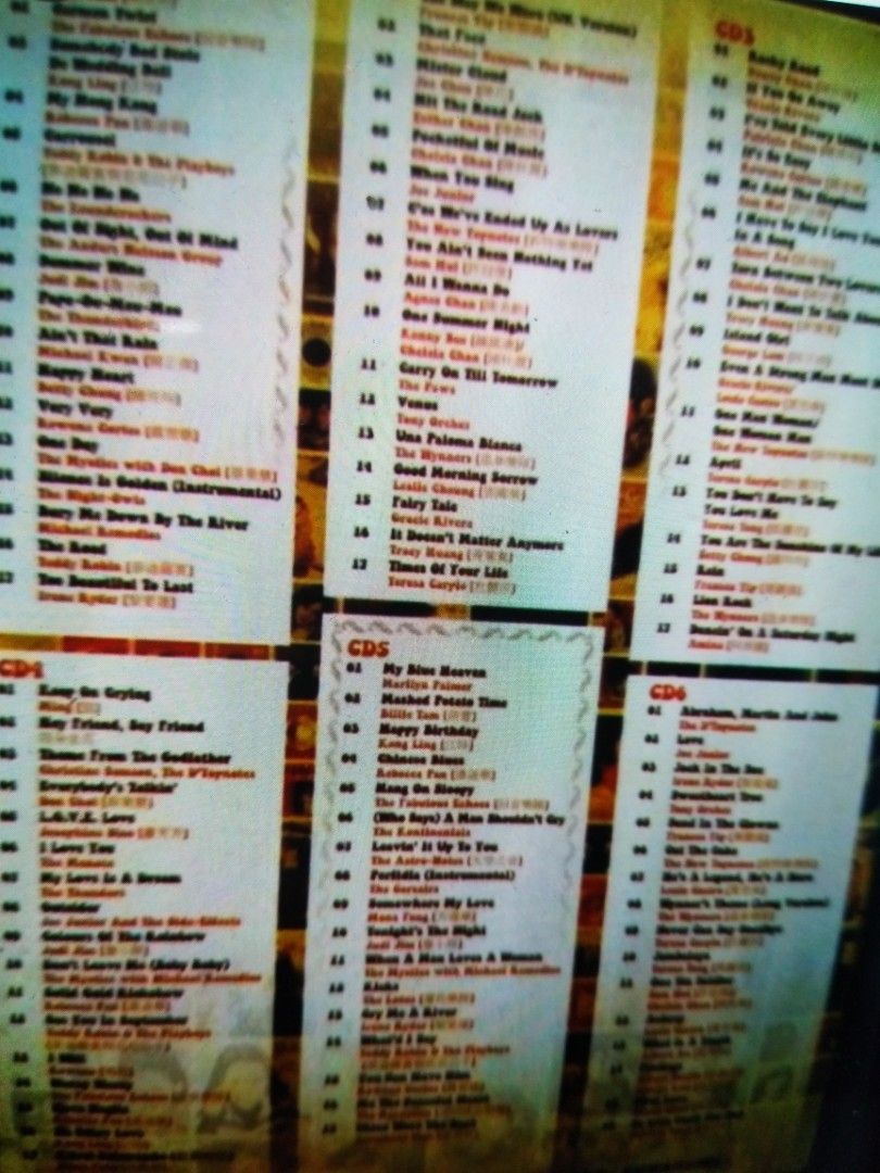 環球百代 巨星傳奇 101 6 CD 60/70年代 帶側紙 香港歌星英文歌 鍾玲玲 露雲娜 葉麗儀葉麗儀 陳潔靈 葉振棠 林子祥 袁麗嫦 賈思樂 雜錦, 興趣及遊戲, 音樂樂器 & 配件 ...