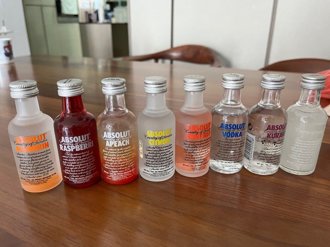 Absolut Vodka Miniature, Food & Drinks, Beverages on Carousell