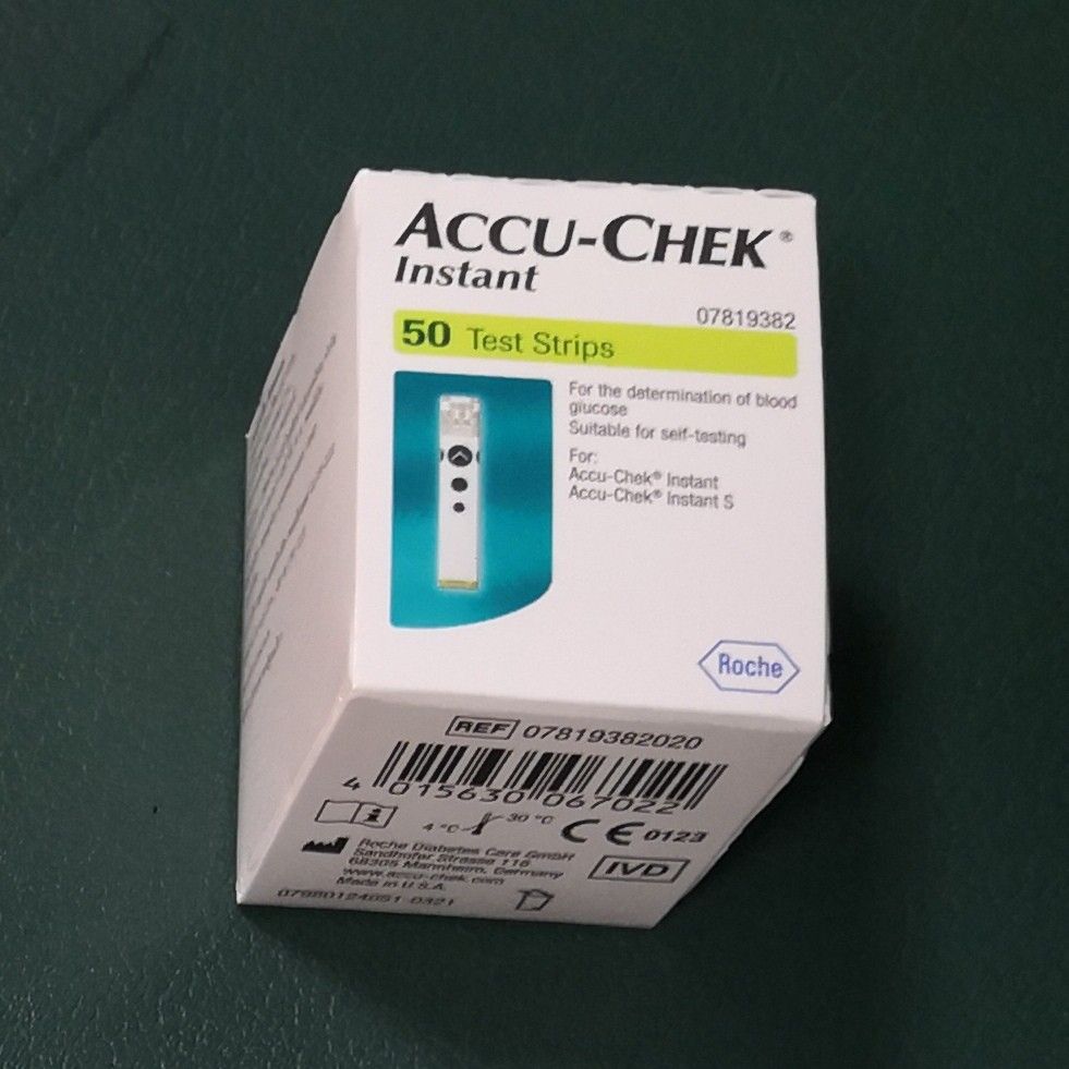 Accu-Chek Instant Test Strips 50pc, Health & Nutrition, Health Monitors ...