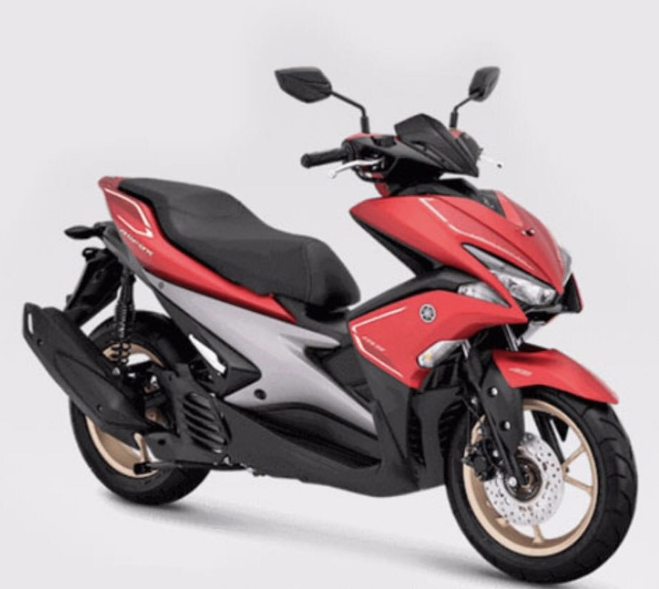 Aerox V1 Matte Red original cover set, Motorcycles, Motorcycle ...