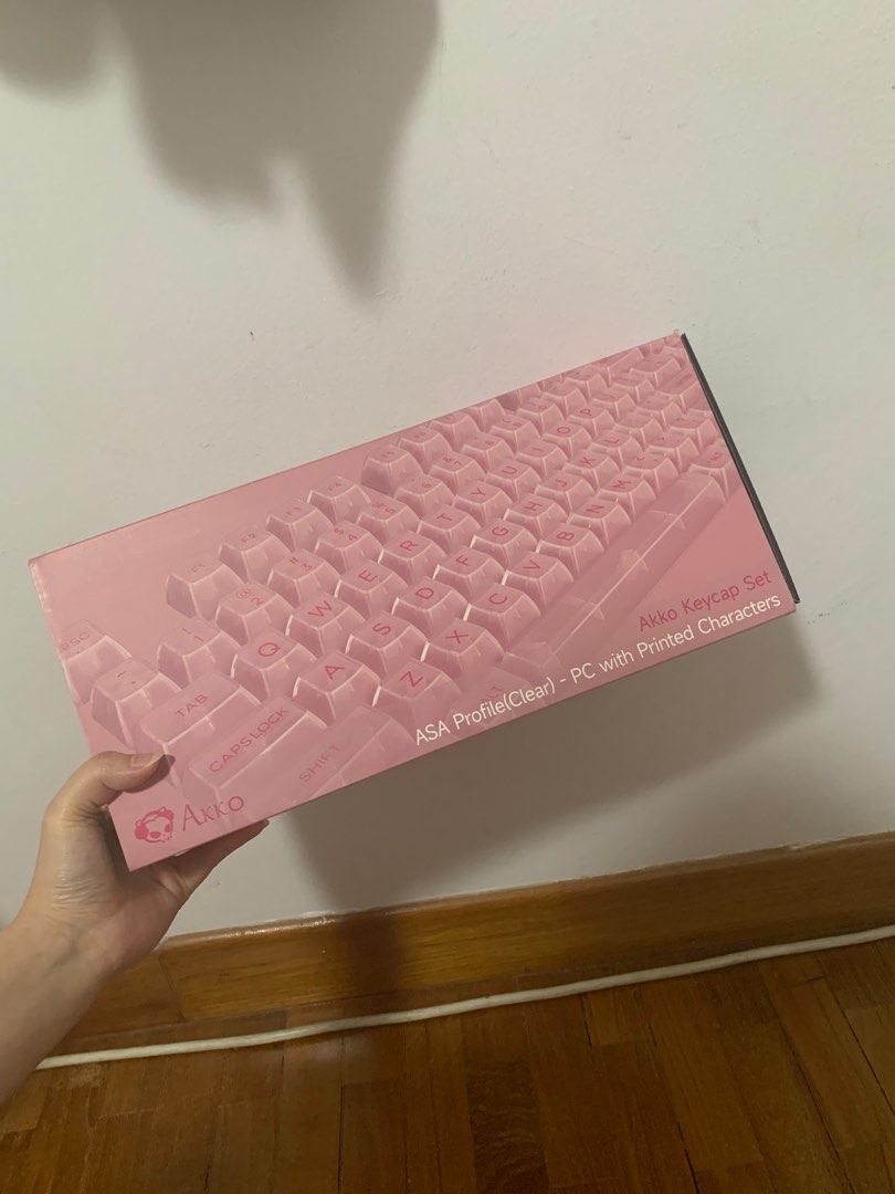 Akko Clear Pink ASA Keycaps, Computers & Tech, Parts & Accessories ...
