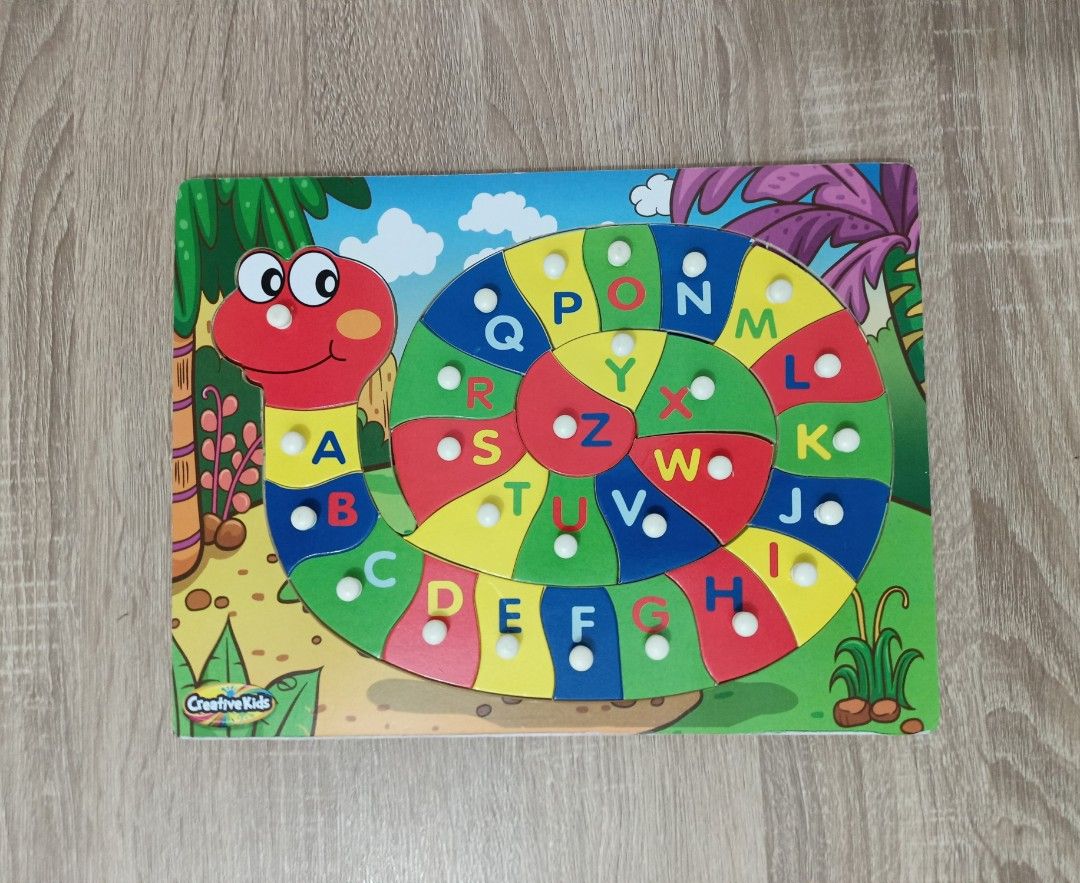Alphabet Snake Puzzle, Hobbies & Toys, Toys & Games on Carousell