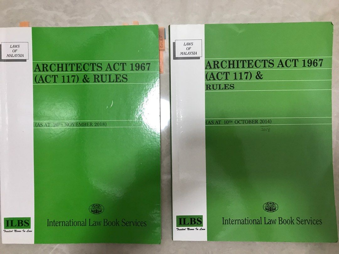 Architects Act & Rules , Hobbies & Toys, Books & Magazines, Textbooks ...