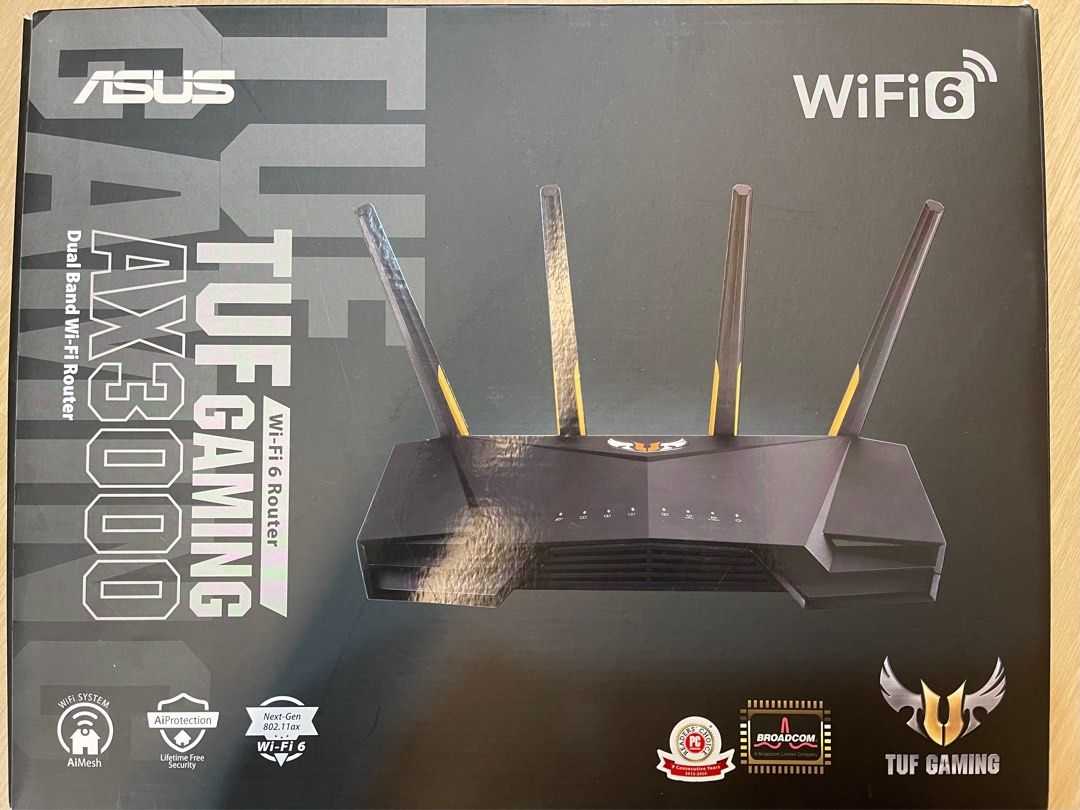 Asus AX3000 Gaming Router Wifi 6, Computers & Tech, Parts & Accessories ...