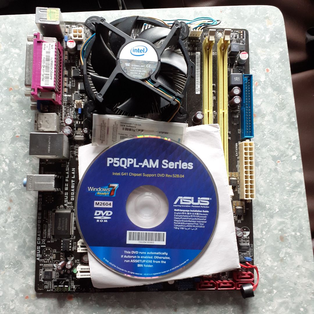 Asus P5QPL-AM E5400 WINDOW OEM KEY, 電腦＆科技, 桌上電腦 - Carousell