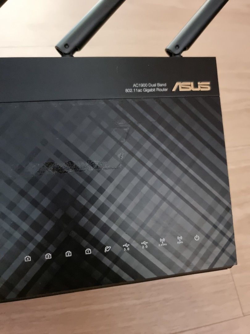 Asus Router RT-AC68U AC1900 Gigabit Router, Computers & Tech, Parts ...